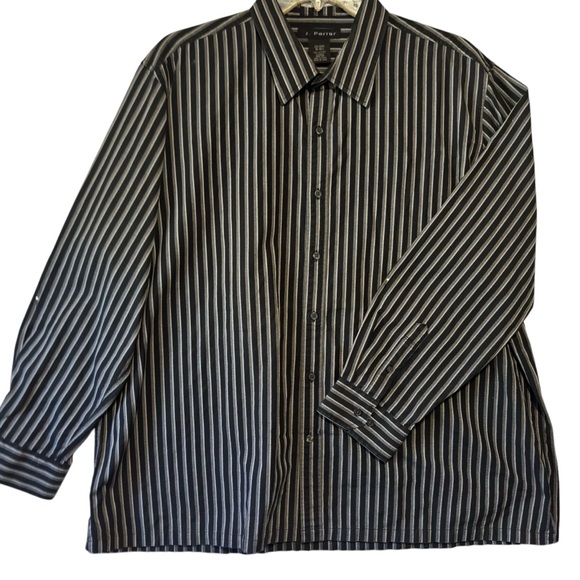 jf j.ferrar | Shirts | Shirt J Ferrar 2x 8185 Black White Gray Stripes ...